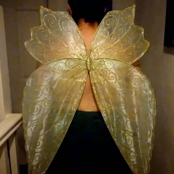 Stargazer Celestial Blue Fairy Wings for Adults or Children, Elf Wings ...