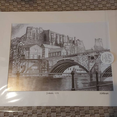Original Graphite Pencil Drawing of Durham Viaduct in Graphite Pencil ...
