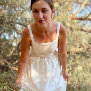 Halter Neck Shift Dress Sewing Pattern, Linen Dress Pattern, Loose Mini ...