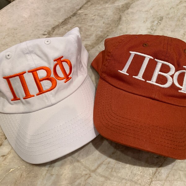 Pi Beta Phi Greek Only Sorority Baseball Cap - Custom Color Hat and ...