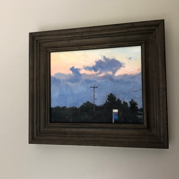 Farmhouse Distressed Rustic Gray Brown Wood Picture Frame, Canvas ...