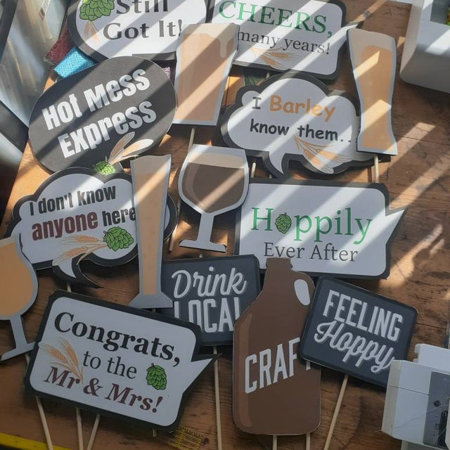 Printable Party Props Decor and More by YouGrewPrintables on Etsy