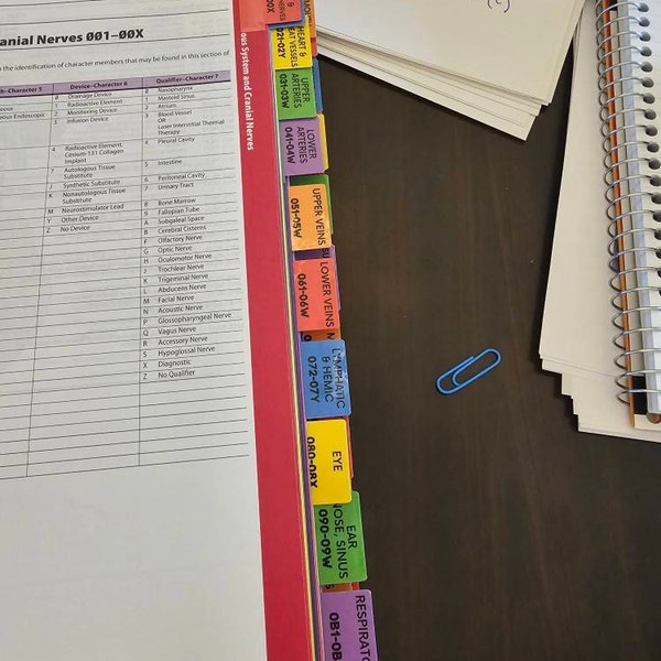 2024 ICD-10-PCS - Tabbing System | Medical Coding Tabs (book NOT ...