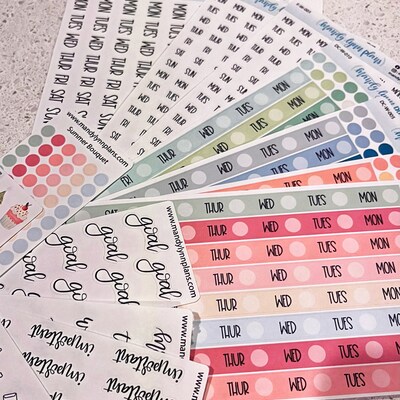 Botanical Line Drawing Planner Sticker Doodles Removable - Etsy