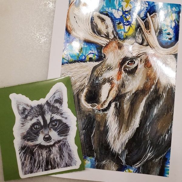 1x3" Red Tailed Hawk Sticker, Water Bottle Sticker, Waterproof, Vermont ...