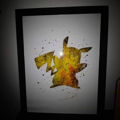 Pikachu Watercolor Print, Pikachu Art, Pokemon Pikachu, Pokemon ...