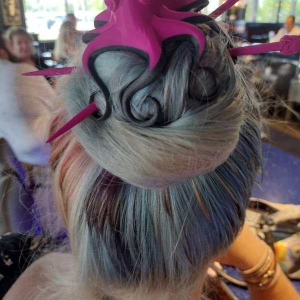Octopus Hairpin Bun Cover Hair Accessories Cosplay Hair Embellishments ...