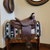 Gray Wood Stain Free Standing Saddle Stand Rack With Tray Ready to ...