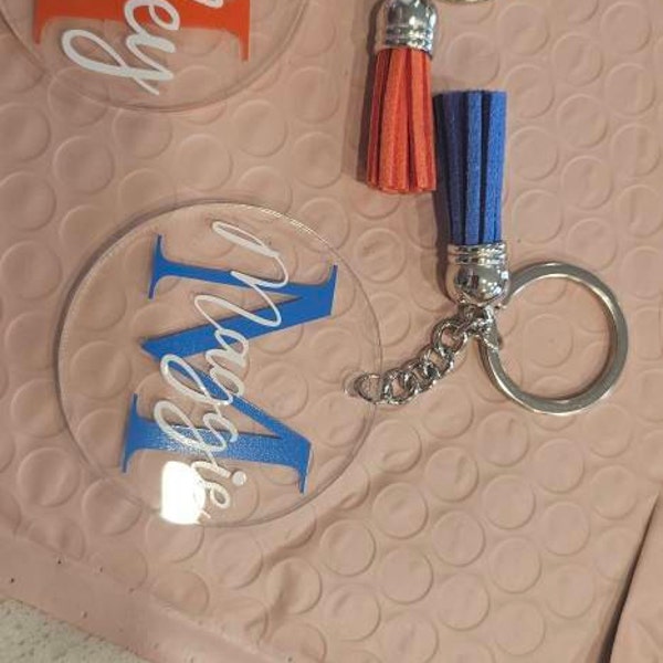 Personalized Monogram Keychains Gift - Etsy