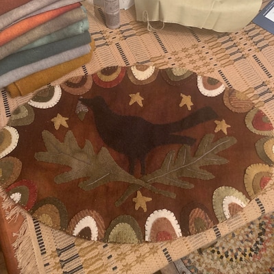 Penny Rugs Sewing Wool Applique by Janice Sonnen How To, Patterns ...