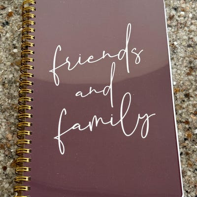 Minimalist Password Keeper With Personalized Cover Gold Spiral Binding ...