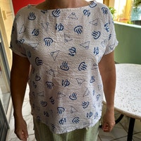 Kimono Blouse Sewing Pattern - Aurum Lily, Printable PDF, XS-6L Sizes ...