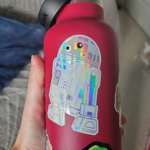 R2D2 Holographic Droid Sticker/ Star Wars Disney Laptop Stickers/mickey ...