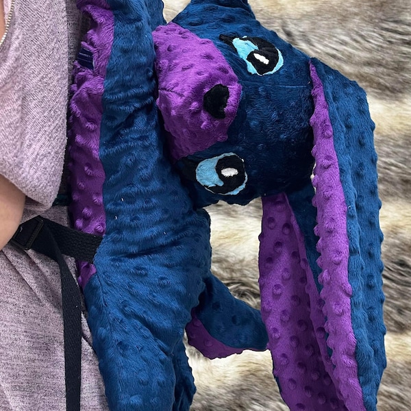 Plush Backpack Sewing Pattern .pdf Tutorial Stuffed Animal Cat Fox ...