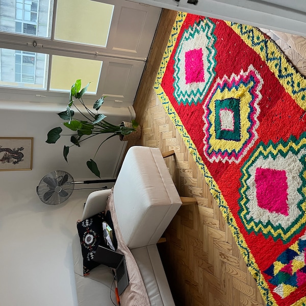 Moroccan Modern Green Rug, Authentic Moroccan Rug, Berber Carpet ...