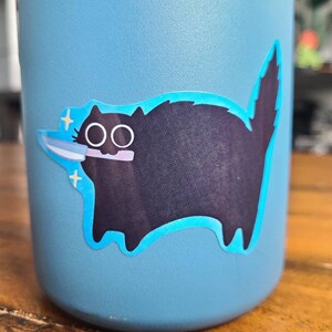 Danger Kitty Sticker / Cat Sticker / Vinyl Sticker / - Etsy