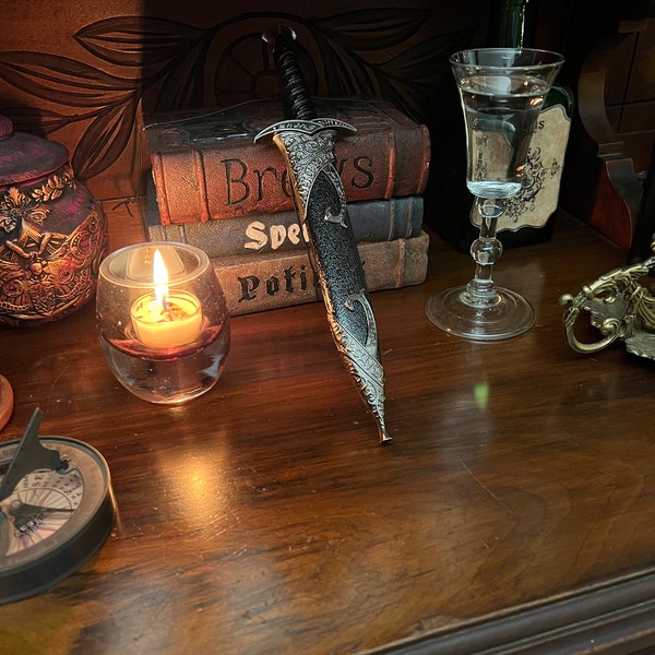 Traditional Witch Ritual Black Athame / Dagger - Etsy