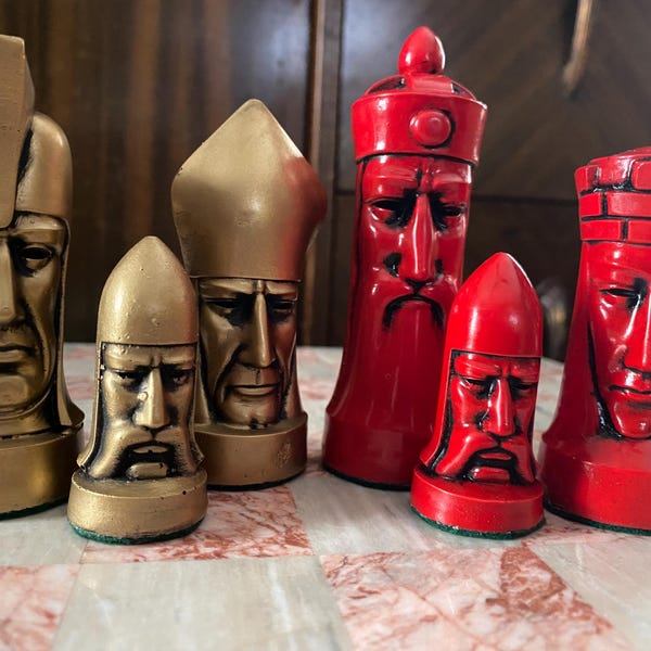 Large Chess Set - King Louis XIV Chess Pieces - Gardens of Versailles ...