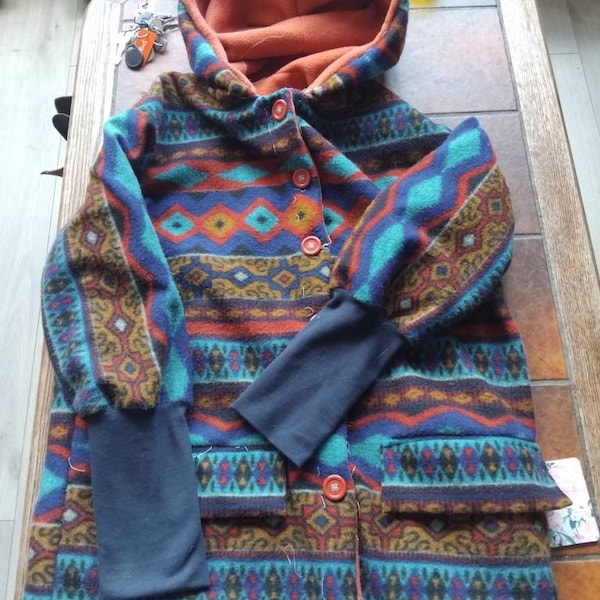 Hooded Coat Sewing Pattern for Women | Coat Pattern | Jacket Pattern ...