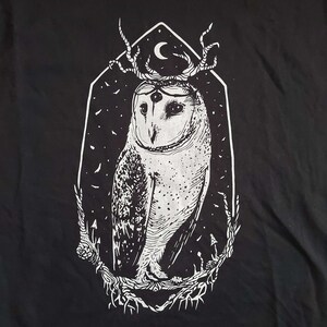 The Hermit Owl Tarot T-shirt Dark Academia Clothing Gothic Grunge ...