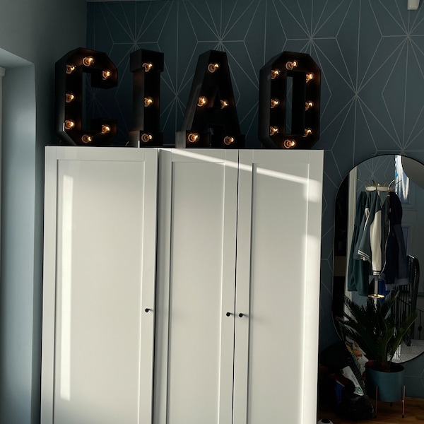 Large Wooden Letters, Wedding Photo Backdrop, Giant Wedding Initials ...