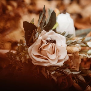 Boho Dusty Rose Flowers, Rustic Bouquet Mauve Wedding Bouquet, Pink ...