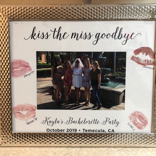 Kiss the Miss Goodbye Printable Template | Editable - Instant Download ...