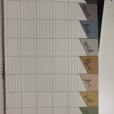 Weekly Planner / Family Planner, Recycled Paper - Etsy