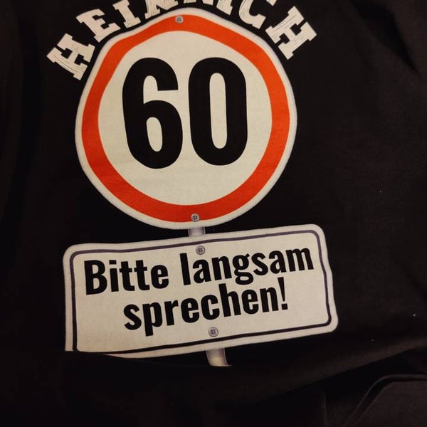 Lustiges Sprüche T-Shirt Mann schwarz blau grün - Halb Mensch halb ...