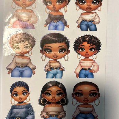 Chicka Chibi Divas II Stickers - Etsy