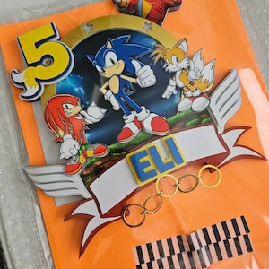 Sonic and Friends Cake Topper - Etsy