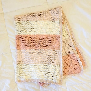 Crochet Blanket Pattern Diamond Checkers Filet Blanket PDF, Uk and Us ...