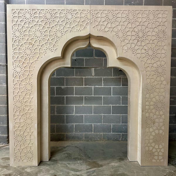 Wavy Arch Prop Template Triple Wavy Arch SVG and Mosaic Template Wall ...