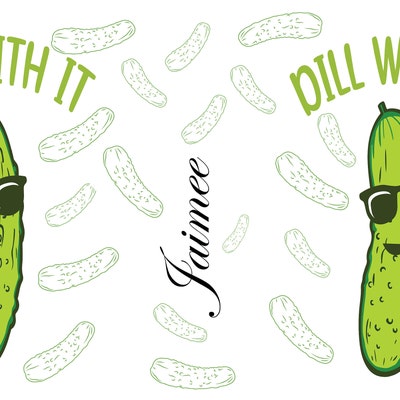 Dill Pickle Outline SVG, Pickles Clipart, Salty Food, Pickle Vector Art ...