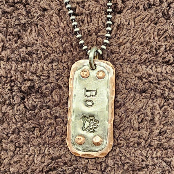 Personalized Rustic Dog Tags, Personalized Gift for Dad, Gift for ...