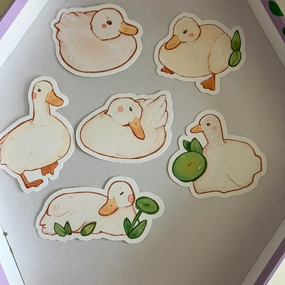Duck Friends Sticker Pack Duck Sticker Matte Stickers Laptop Sticker ...