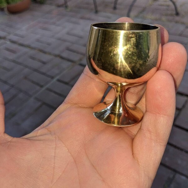Brass Chalice-mini Chalice-travel Altar Chalice-your Choice Between 2 ...