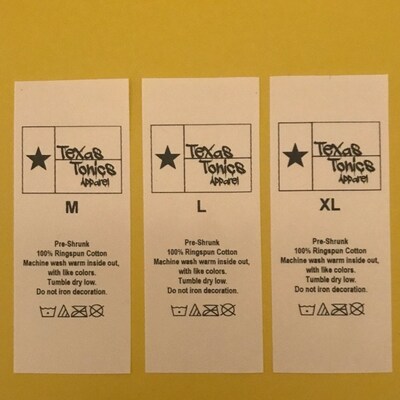 Custom Clothing Labels // Bespoke Printed Clothing Labels, Clothing ...