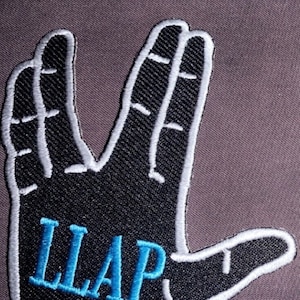 LLAP live Long and Prosper Star Trek Enamel Lapel Pin With Vulcan Hand ...