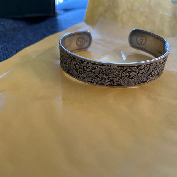 Sterling Silver, Hand Engraved Cross - Etsy