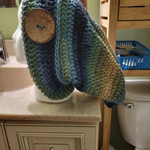 Foldable Brim Striped Droopy Eared Slouch Beanie CROCHET PATTERN ...