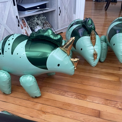 36 TRICERATOPS Dinosaur Balloon Jumbo Mylar Balloon, Party Decor ...
