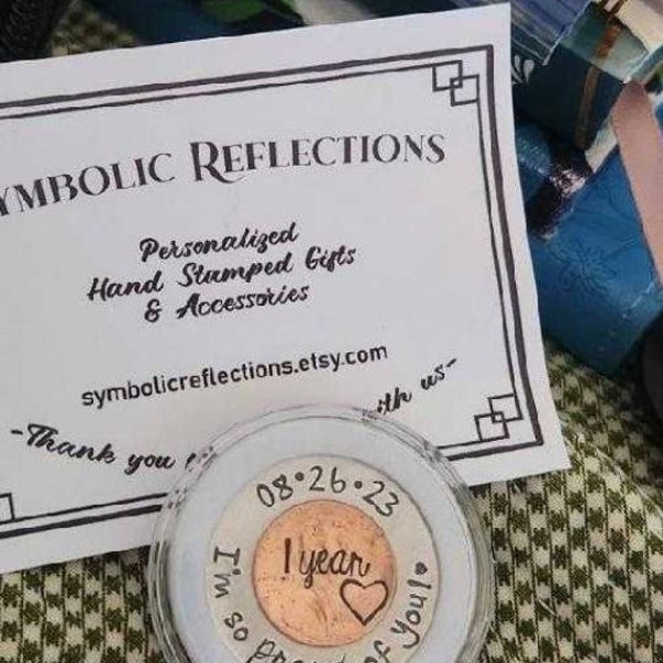 Personalized Sobriety Coin and Case, Sobriety Gift, AA Recovery Gift ...