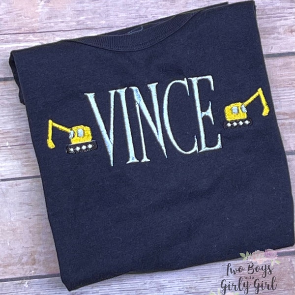 Excavator Construction Boy Transportation Mini Fill Stitch Machine ...