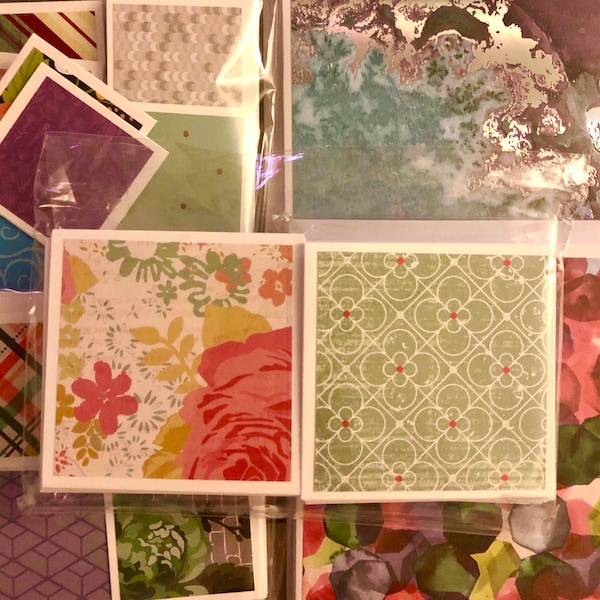 50 Mini Note Cards - 2x2 Blank Lunch Box Notes - Small Tiny Note Card ...