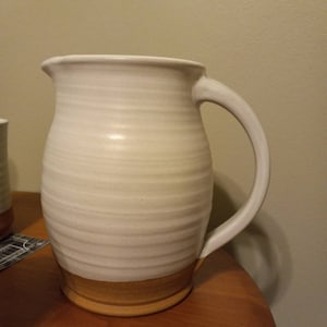 Farmhouse Pitcher Ceramic Pitcher Modern Rustic Stoneware - Etsy