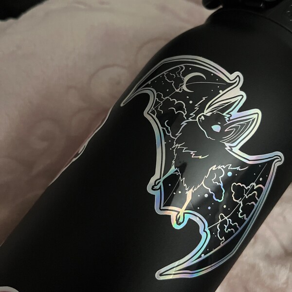 Holographic Bat Sticker - Etsy