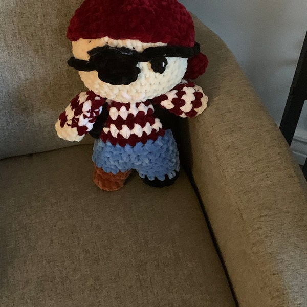 PATTERN: Cuddle-sized Pete the Pirate Amigurumi, Crocheted Sailor ...