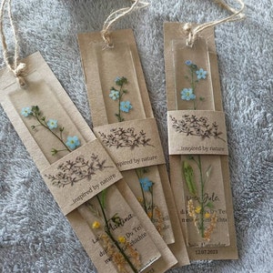 Personalized Resin Bookmark. Forget-me-not Flowers. Graduation Gifts ...