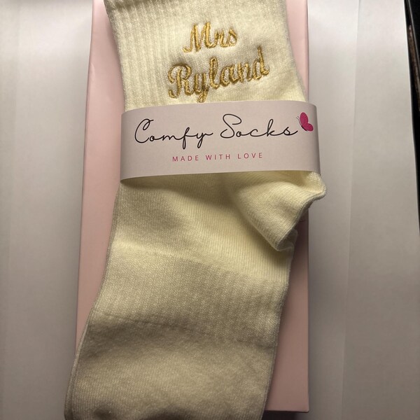 Princess Bride Socks, Custom Embroidered Lilac Flower Wedding Socks ...